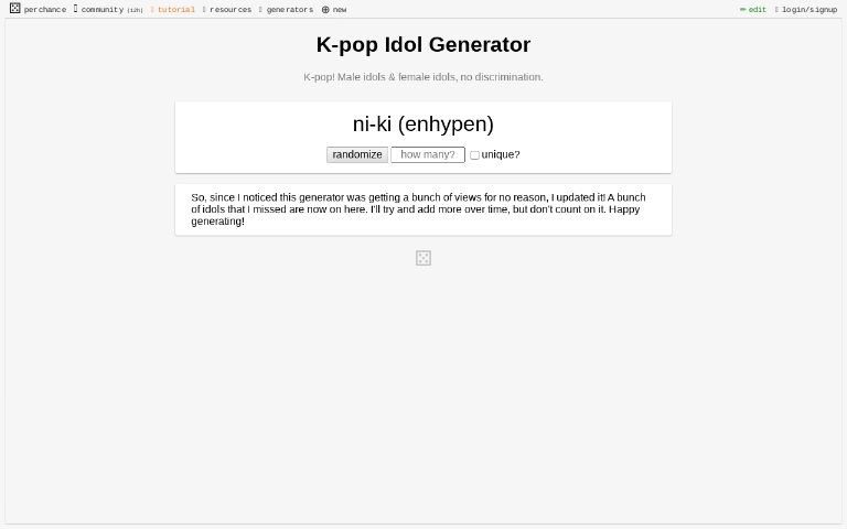 K-pop Idol Generator