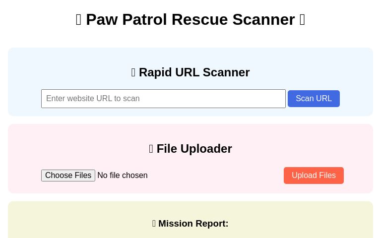 🐾 Paw Patrol Rescue Scanner 🚒 ― Perchance Generator