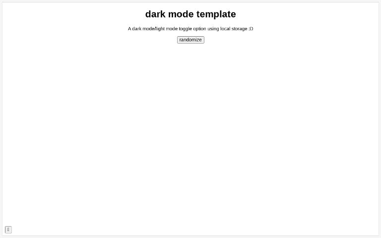 dark mode template ― Perchance Generator