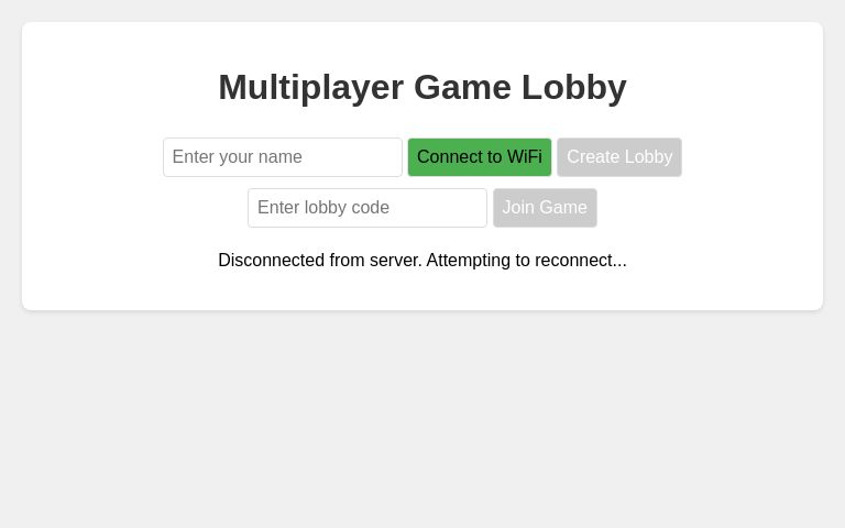 Multiplayer Game Lobby ― Perchance Generator
