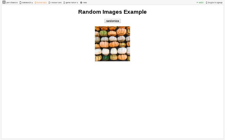 Random Images Example ― Perchance Generator