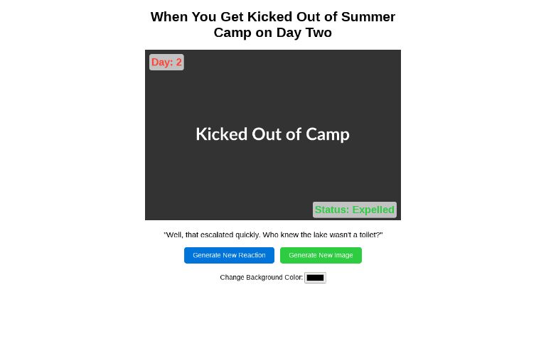 When Your Kid Gets Kicked Out of Summer Camp on Day Two ― Perchance ...