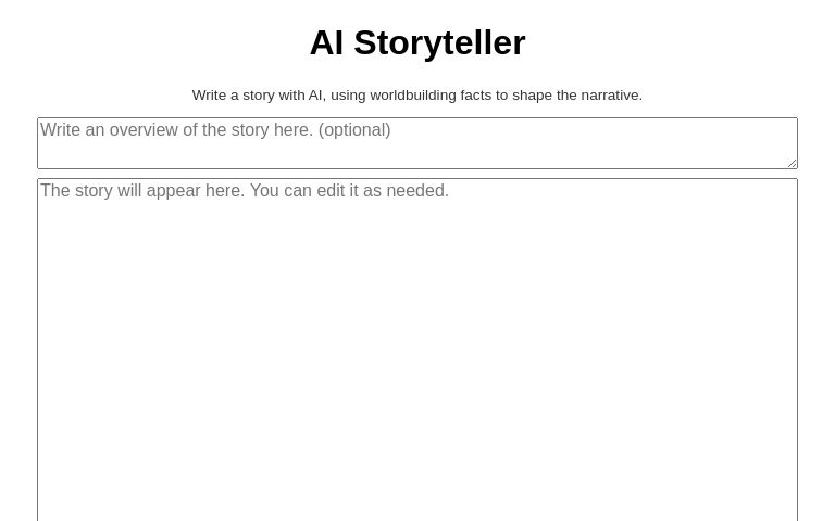 AI Storyteller ― Perchance Generator