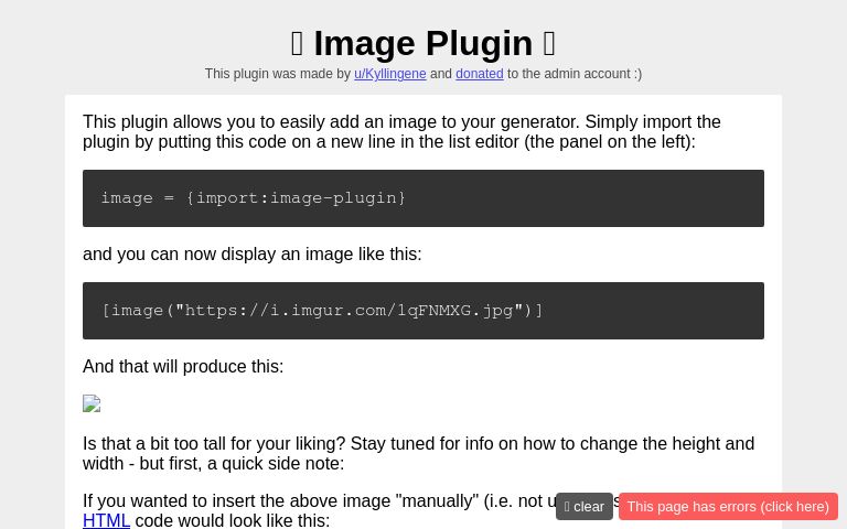 🖼︎ Image Plugin 🖼︎
