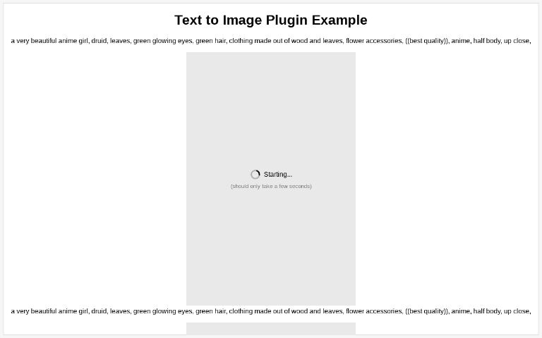 Text to Image Plugin Example