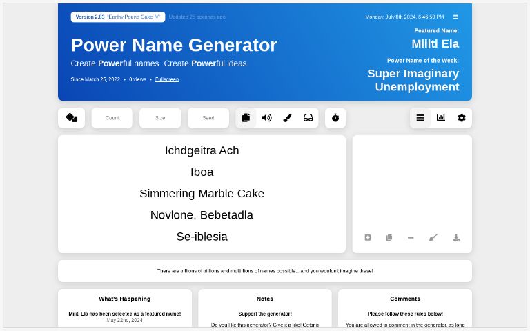 Power Name Generator