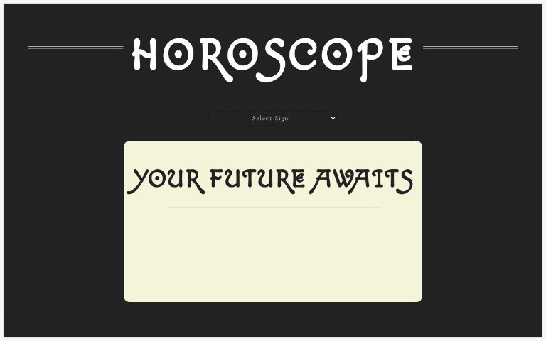 Horoscope ― Perchance Generator