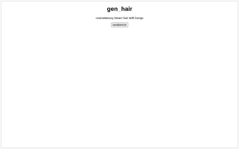 gen_hair ― Perchance Generator