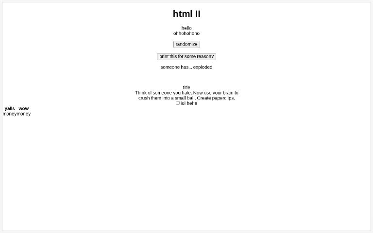 html II ― Perchance Generator