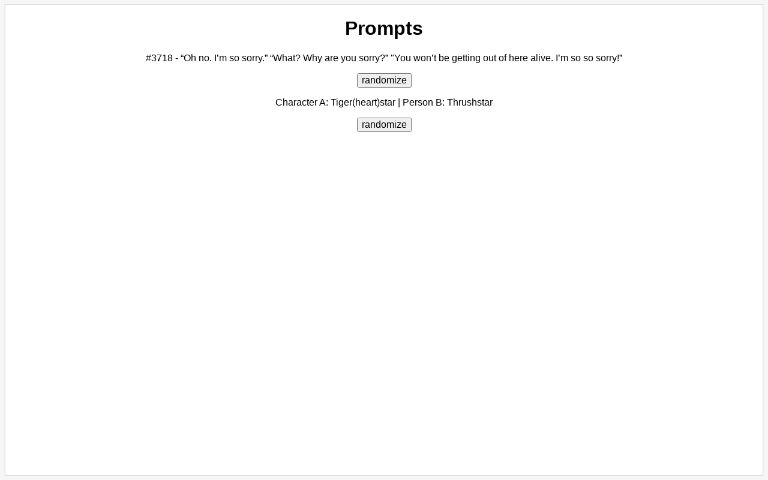 Prompts ― Perchance Generator