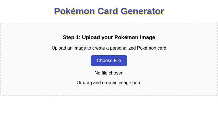 Pokémon Card Generator