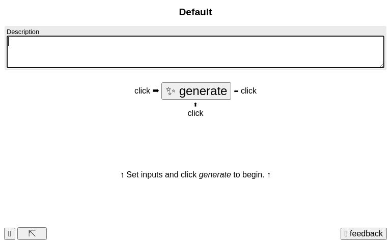 Default ― Perchance Generator