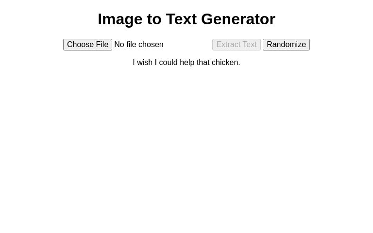 Image to Text Generator