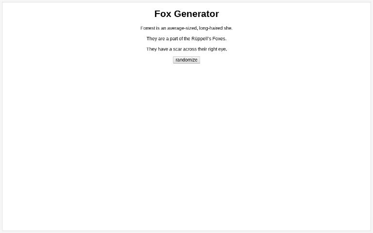 Fox Generator