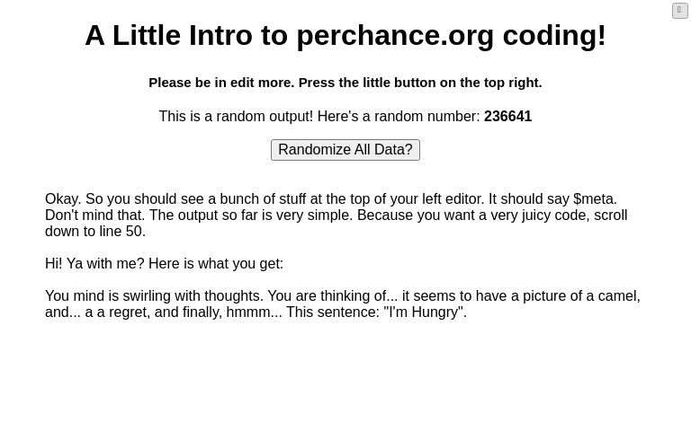 Something? ― Perchance Generator