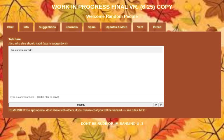 WORK IN PROGRESS FINAL VR. (6.25) COPY ― Perchance Generator