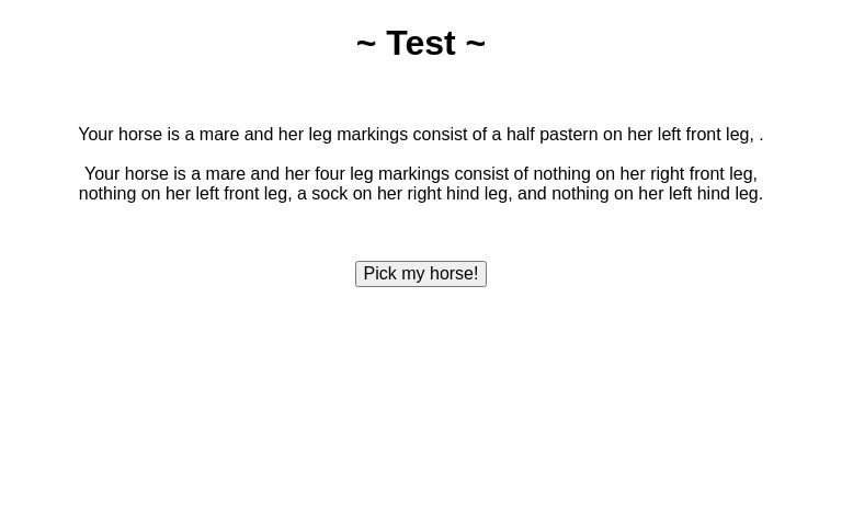 ~ Test ~ ― Perchance Generator