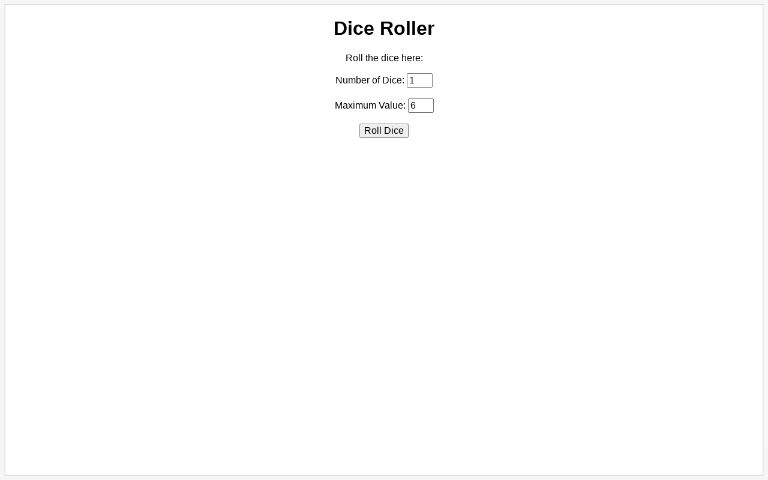 Dice Roller ― Perchance Generator