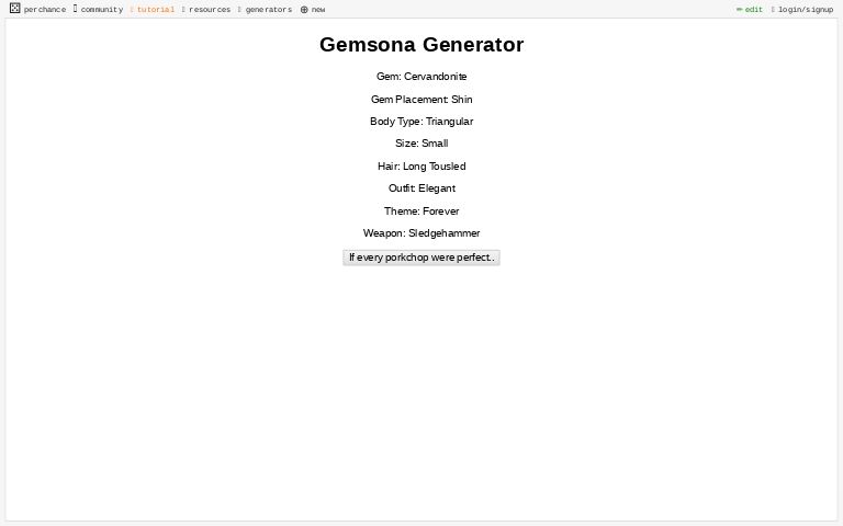 Gemsona Generator