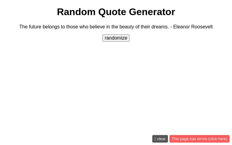 Random Quote Generator