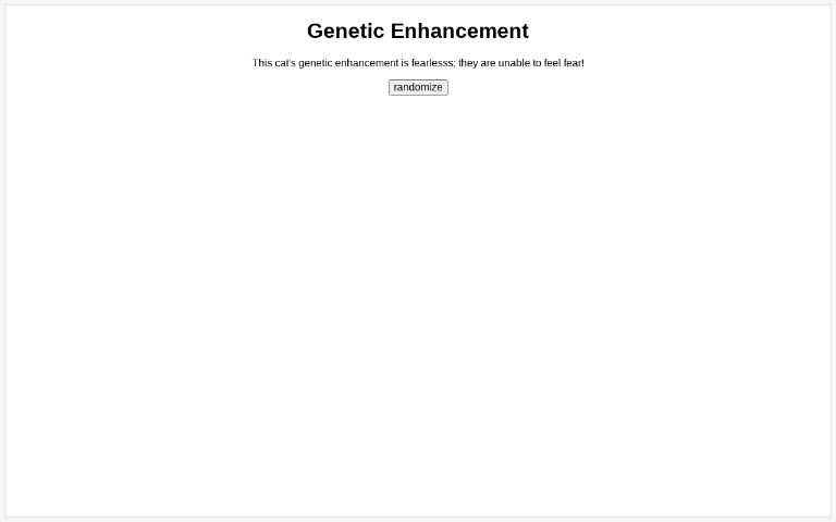 Genetic Enhancement ― Perchance Generator