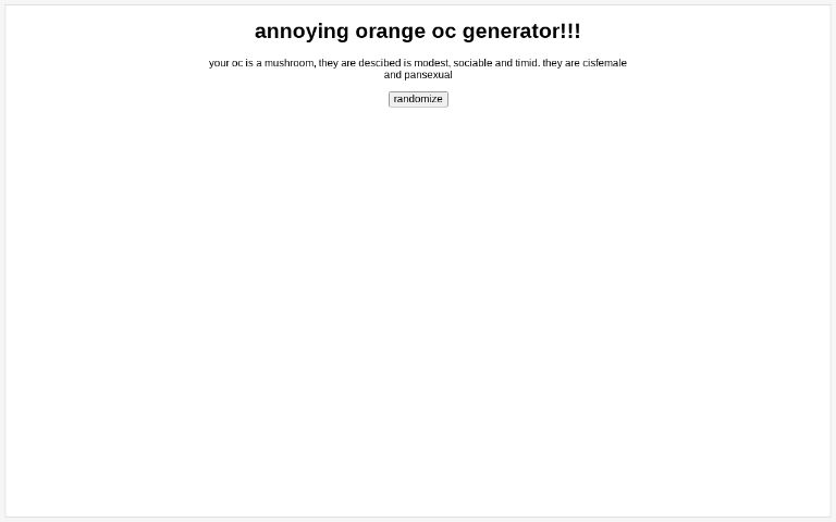 annoying orange oc generator!!!