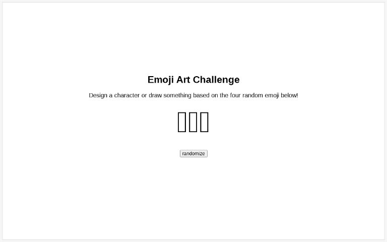 Emoji Art Challenge ― Perchance Generator