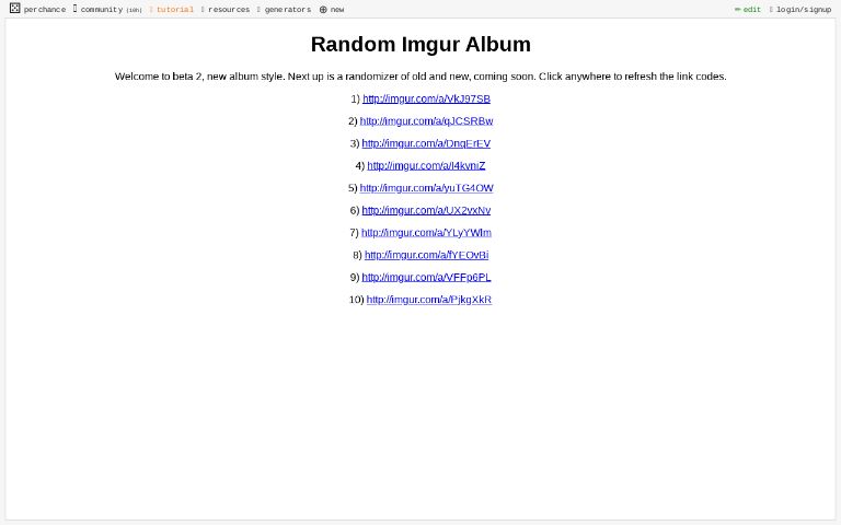 Random Imgur Album ― Perchance Generator