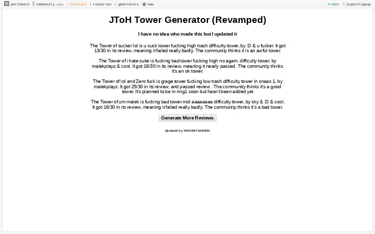 JToH Tower Generator (Revamped)