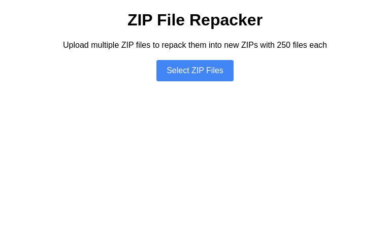 ZIP File Repacker ― Perchance Generator