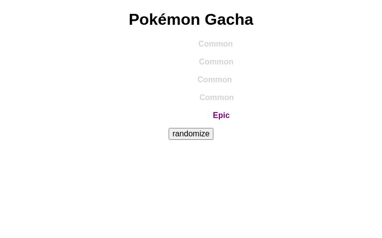 Pokémon Gacha ― Perchance Generator
