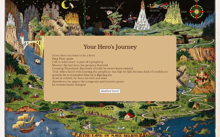 Your Hero's Journey ― Perchance Generator