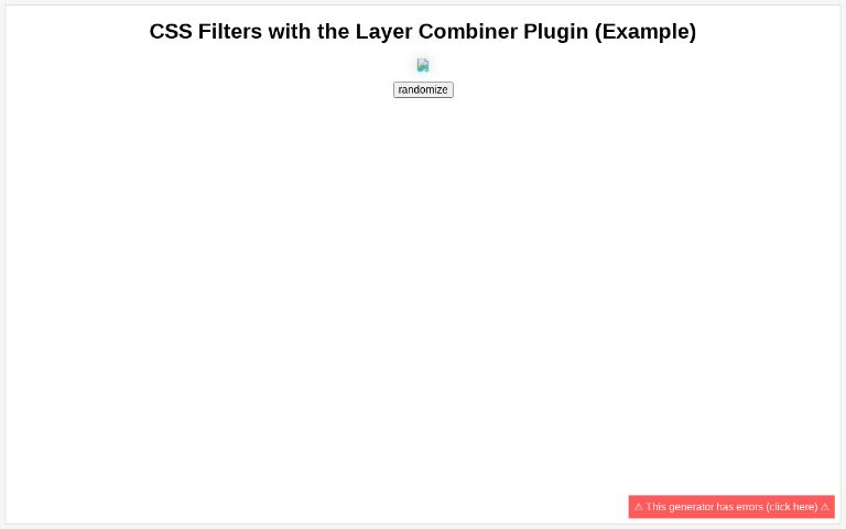 CSS Filters with the Layer Combiner Plugin (Example)