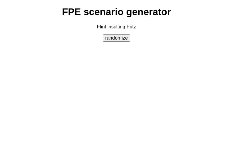 FPE scenario generator