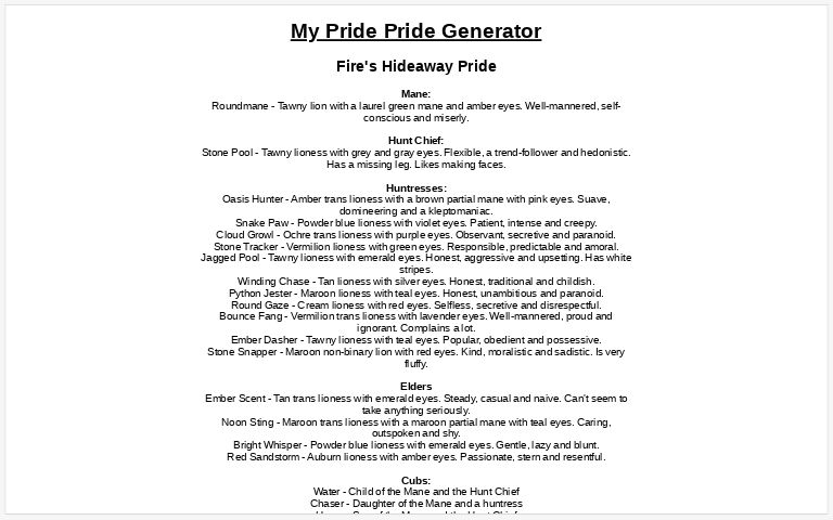 My Pride Pride Generator