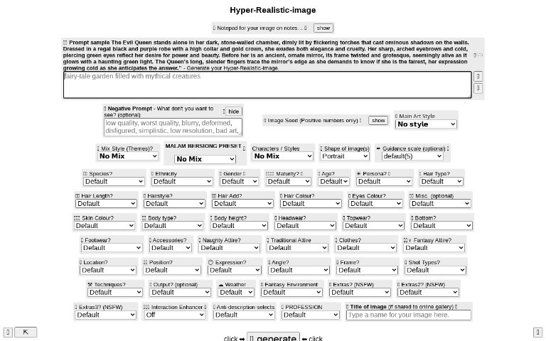 Hyper-Realistic-image ― Perchance Generator