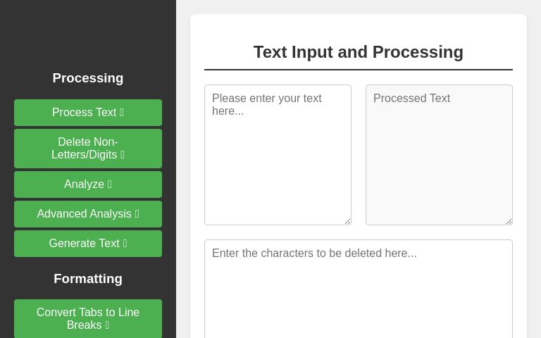 Text Analysis Tool ― Perchance Generator