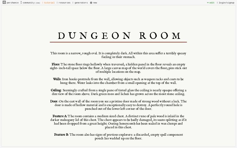 Dungeon room generator