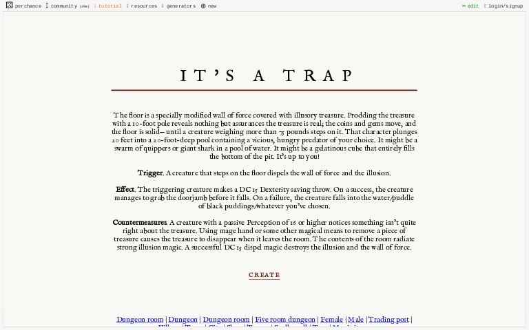 Trap generator