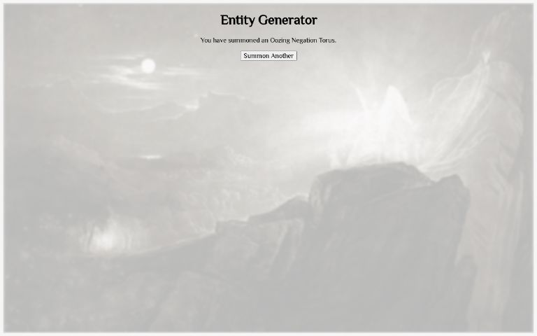 Entity Generator