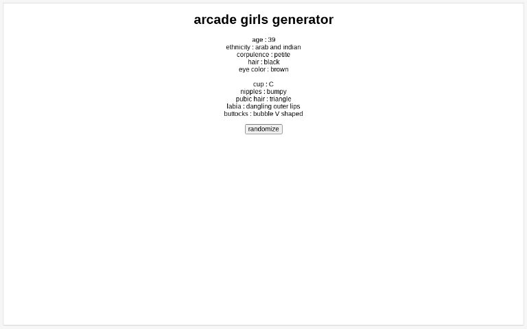 arcade girls generator