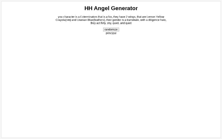 HH Angel Generator
