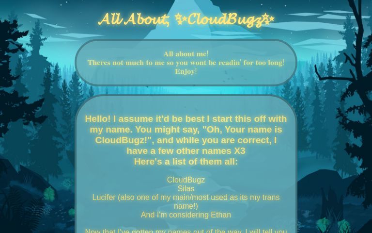 𝓐𝓵𝓵 𝓐𝓫𝓸𝓾𝓽, 𝓒𝓵𝓸𝓾𝓭𝓑𝓾𝓰𝔃 ― Perchance Generator