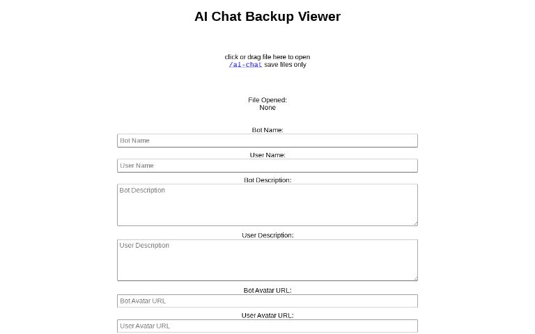 AI Chat Backup Viewer