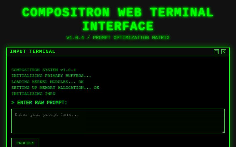 COMPOSITRON WEB TERMINAL INTERFACE ― Perchance Generator