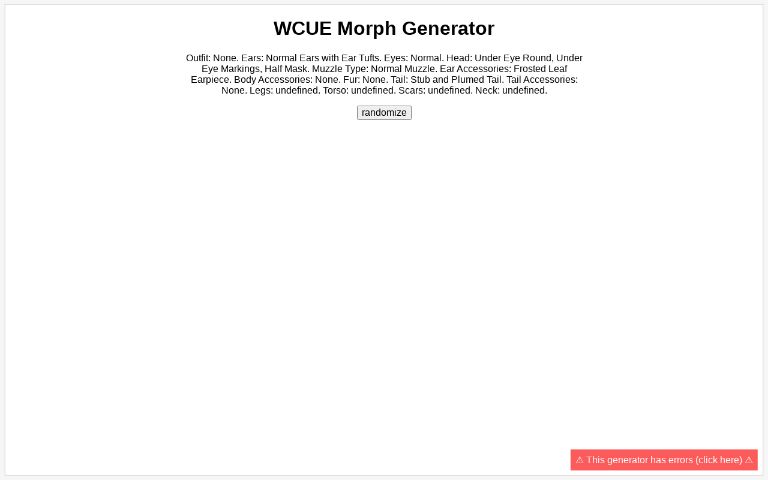 WCUE Morph Generator