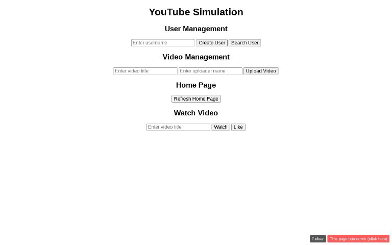 YouTube Simulation ― Perchance Generator