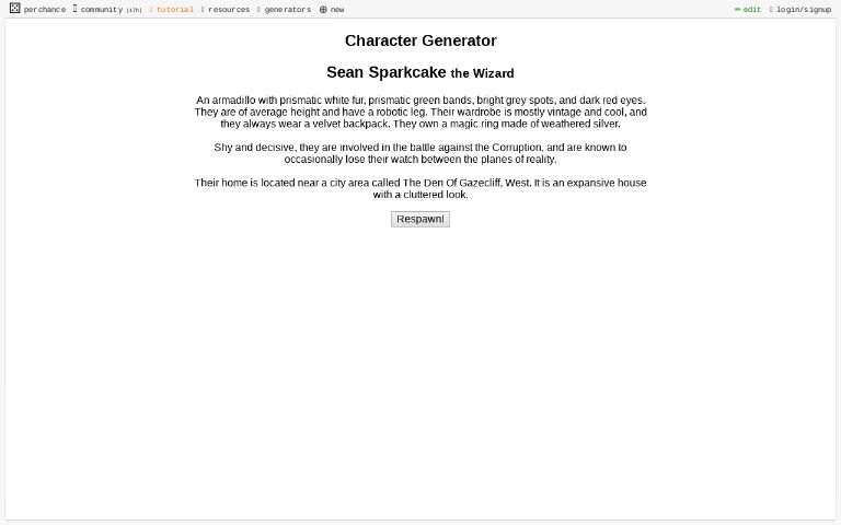 Character Generator