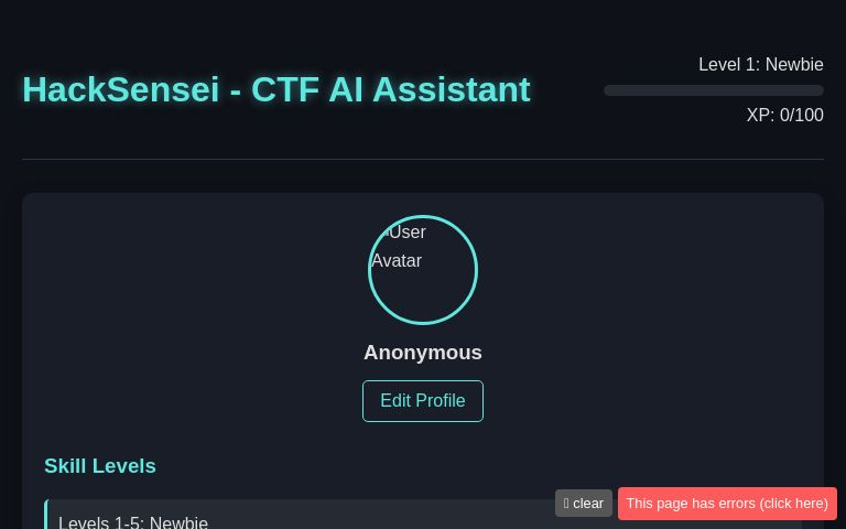 HackSensei - CTF AI Assistant ― Perchance Generator