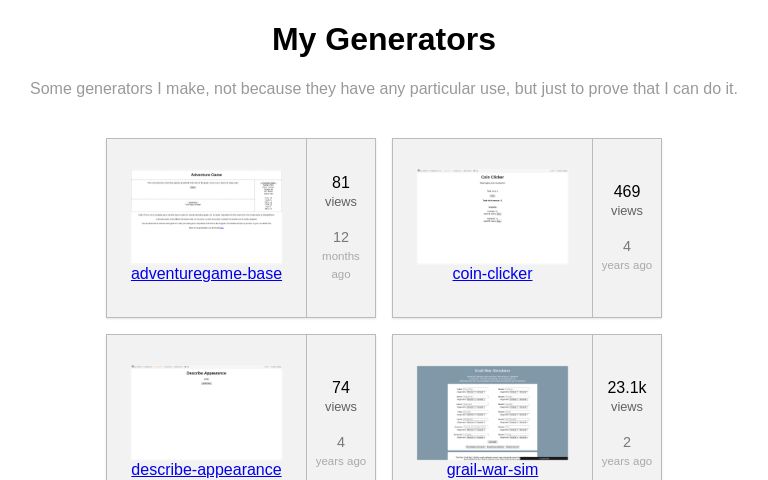 My Generators